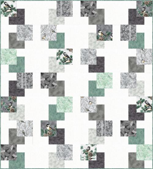 Cascade (First Snowfall) , , Hoffman California Fabrics