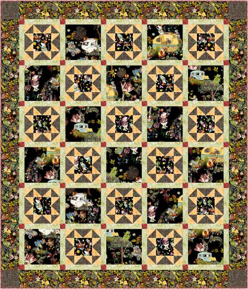 Winterholz (Mousin' Around) , , Hoffman California Fabrics