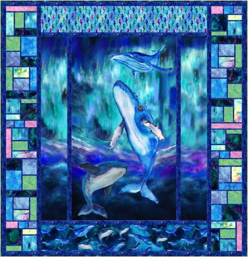Oriel (Whale Song) , , Hoffman California Fabrics
