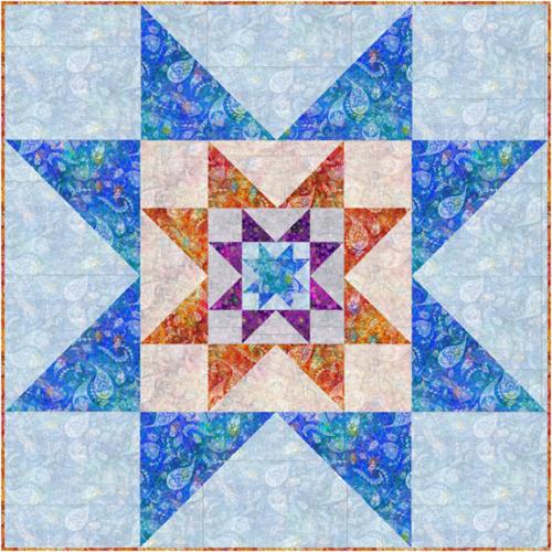 Vari Lovable Star , , Hoffman California Fabrics