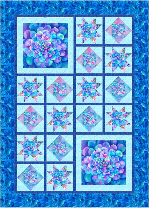 Blooming Stars , , Hoffman California Fabrics