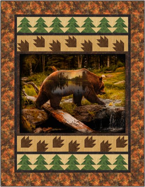 Forest Bear , , Hoffman California Fabrics