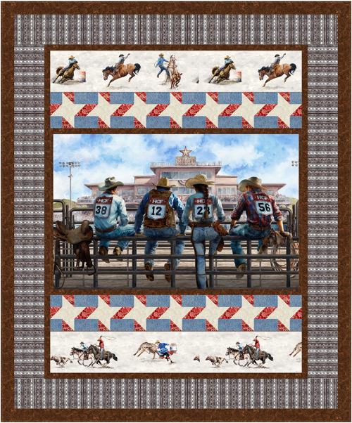 Watching the Rodeo , , Hoffman California Fabrics