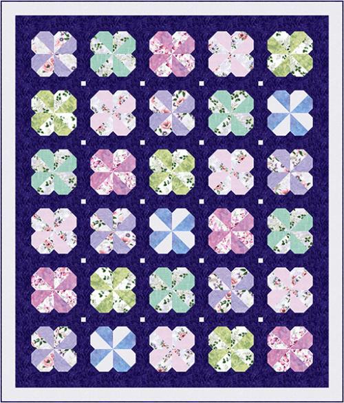 Pinwheel Posies , , Hoffman California Fabrics
