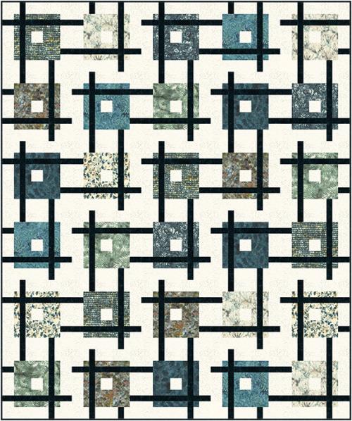 Off the Rails (Shoreline) , , Hoffman California Fabrics