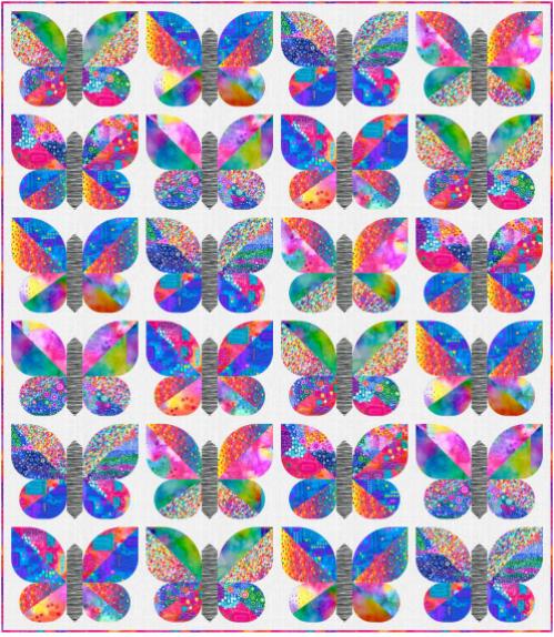 Butterflies , , Hoffman California Fabrics