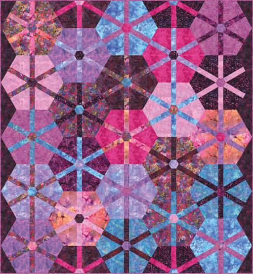 Topsy (Amethyst) , , Hoffman California Fabrics