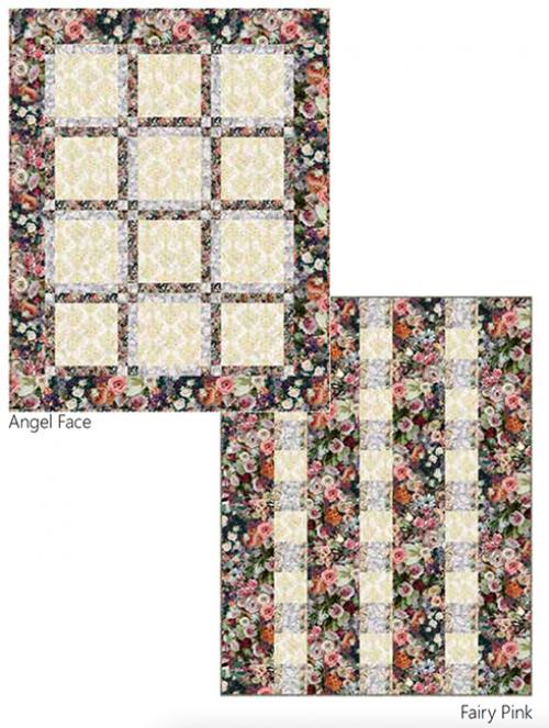 Angel Face & Fairy Pink , , Hoffman California Fabrics